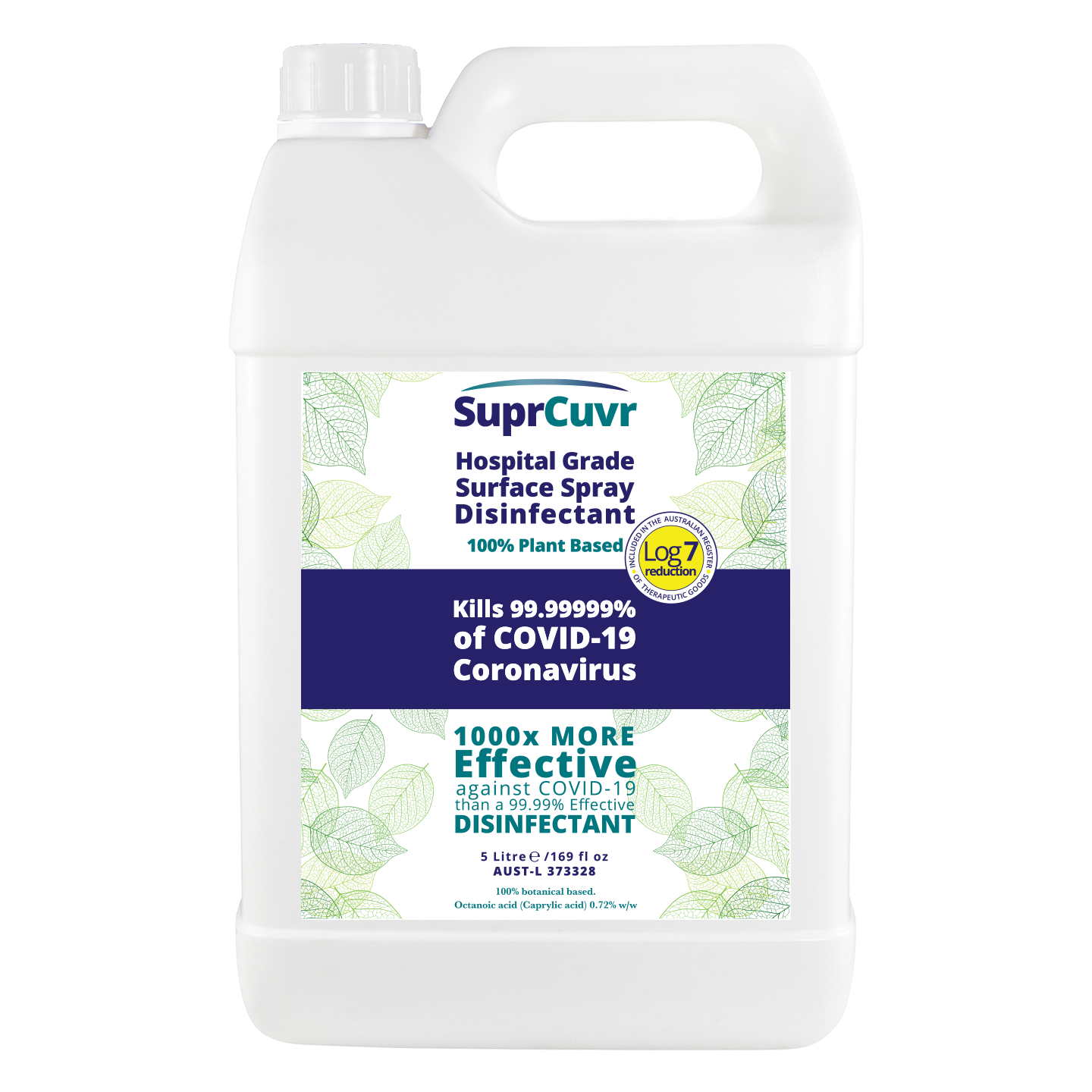 SuprCuvr™ - spray disinfectant 5 litre refill - hospital grade disinfe ...